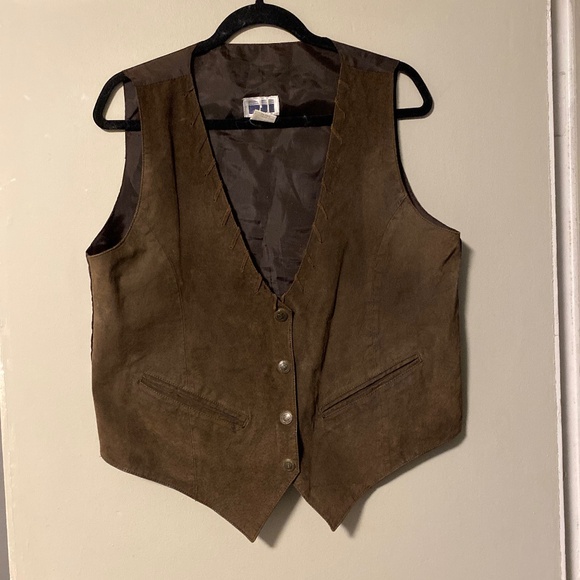 Vintage DJI | Jackets & Coats | Vintage 98s Dji Large Brown Real ...